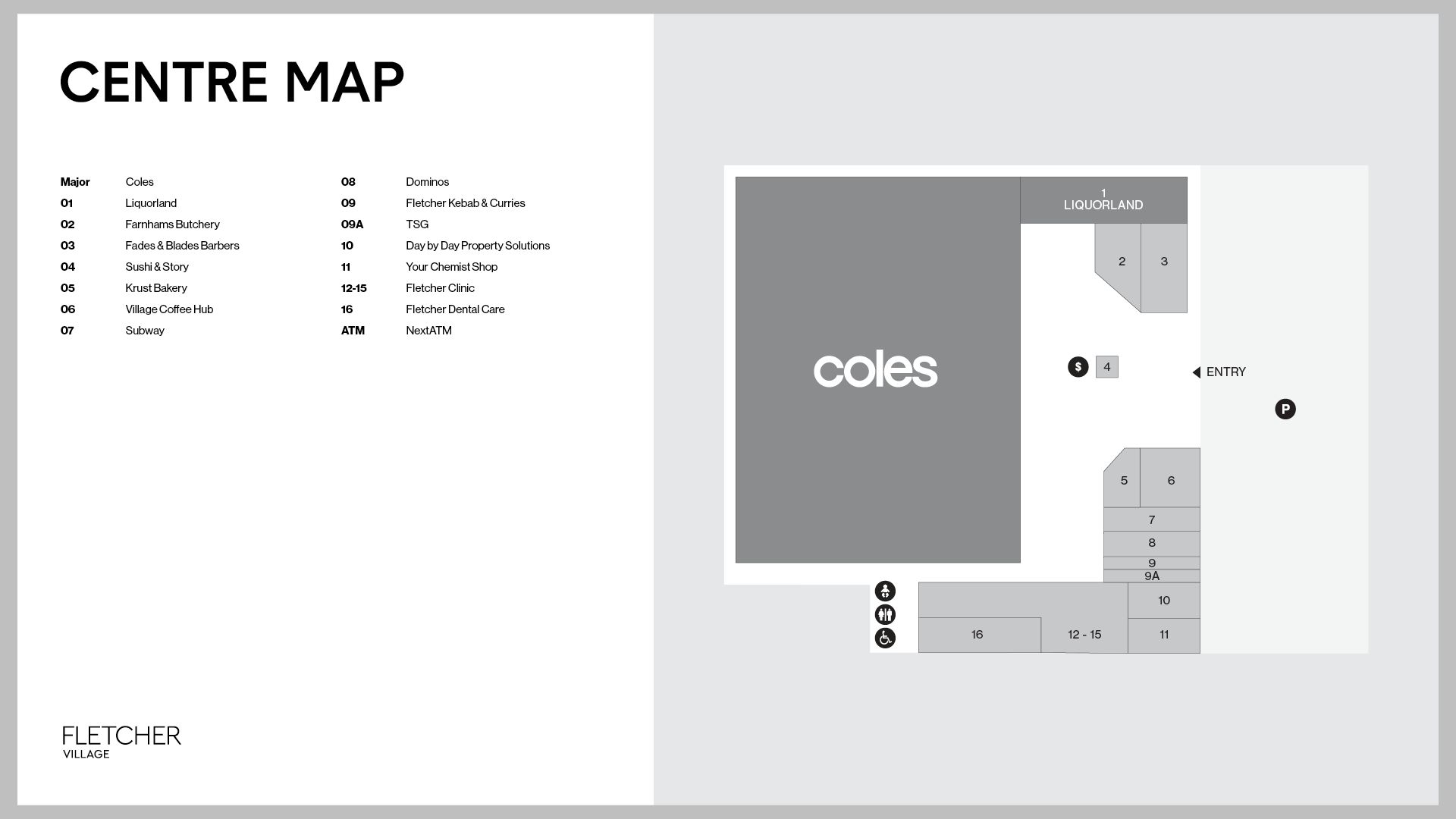 Centre Map | Fletcher Village